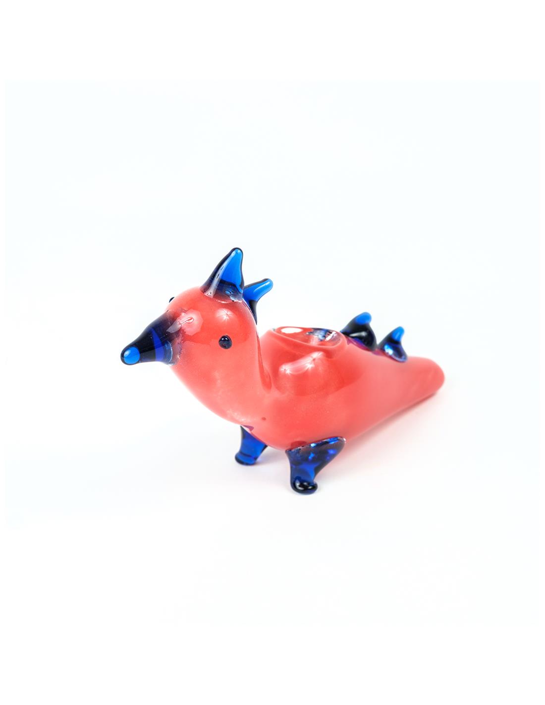 Glass Animal Pipe Size Big Type Bird Color Red - Burning Loving